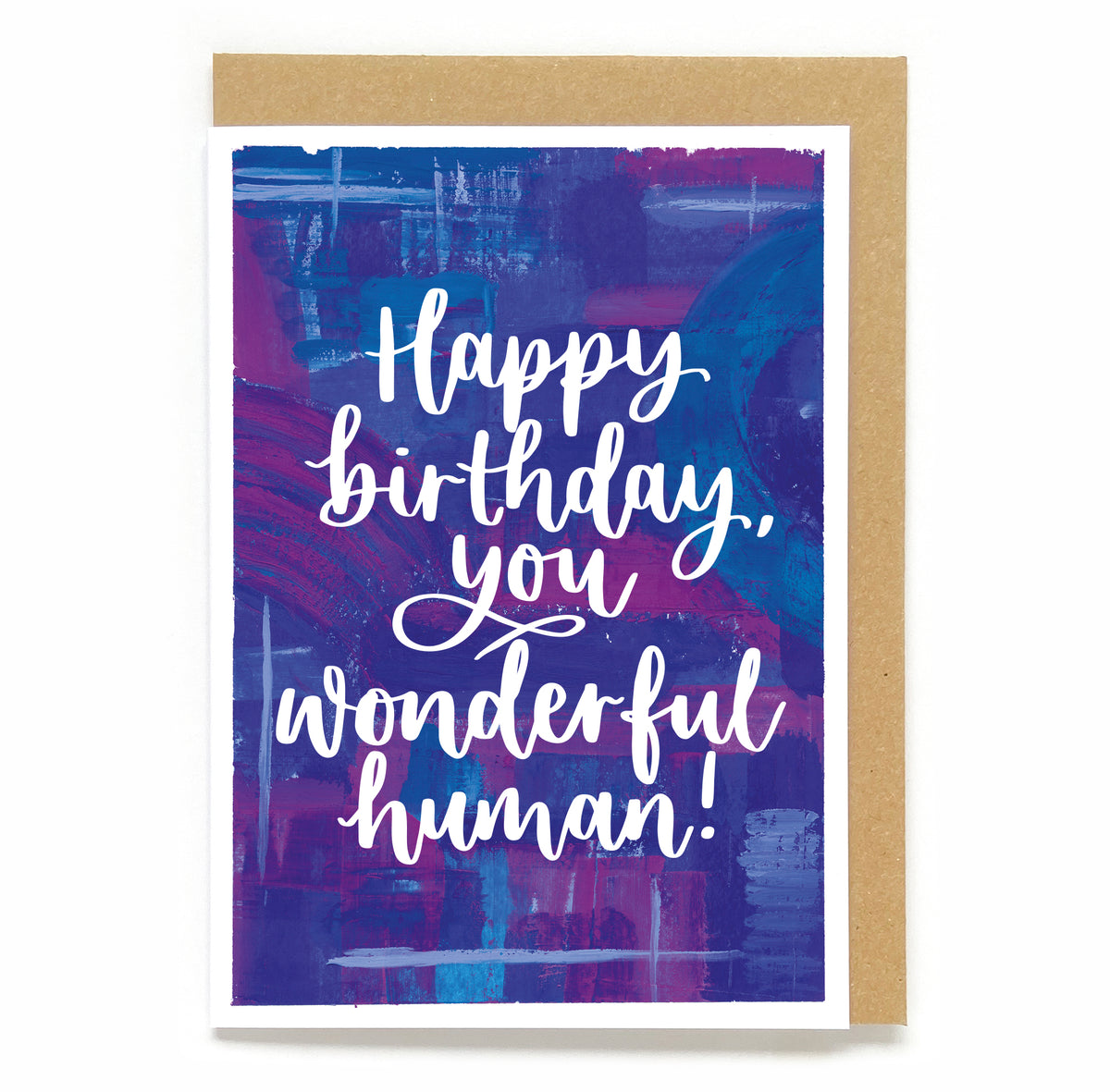 Colourful birthday card - 'Happy birthday, you wonderful human!' – Now ...